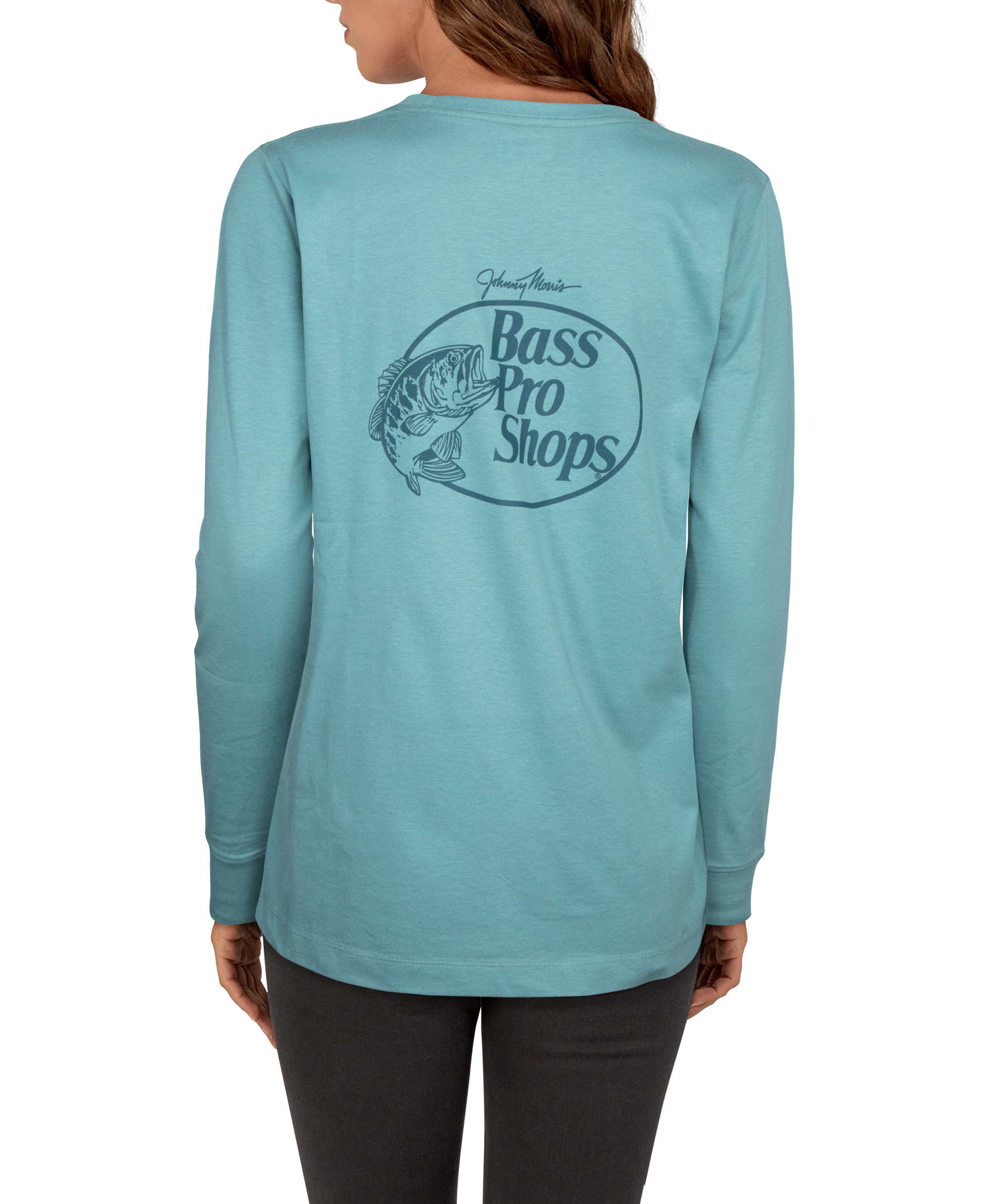 Bass Pro Shops Original Logo Printed Long-Sleeve T-Shirt for Ladies ...